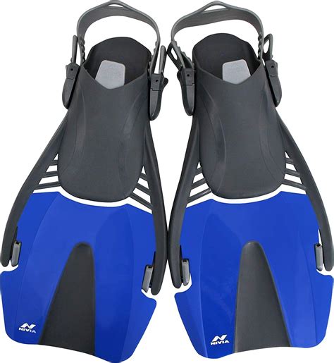 Nivia 4134 Training Fins For Men And Women Blue Size 28 31 Material Polypropylene Swim