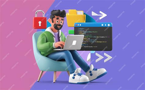 Premium Photo Digital Wizardry Programmer Engaged In Coding On Computer
