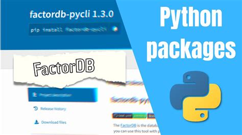 Python Packages Factordb Youtube