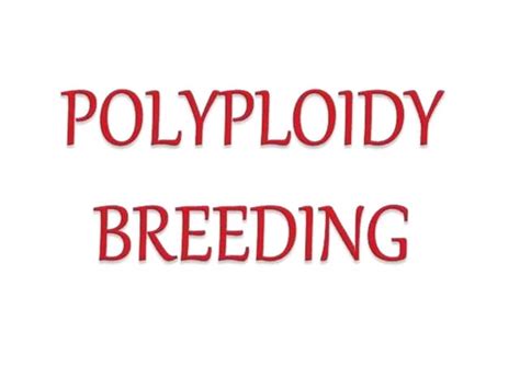 Polyploidybreedingpptx