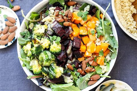 Roasted Vegetable And Quinoa Salad Bowls Floating Kitchen