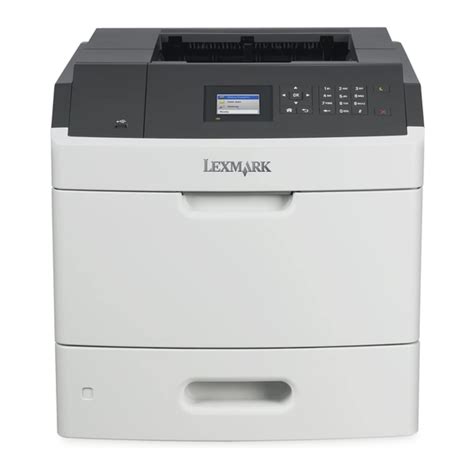 Lexmark Ms810 Series Manuals Manualslib