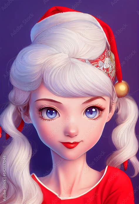 Modern Mrs Claus Anime Version Young And Attractive Mrs Claus