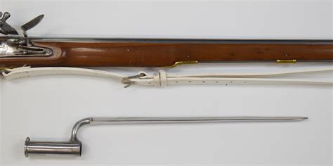 British Brown Bess Style Flintlock Musket With Tower And Crown Over