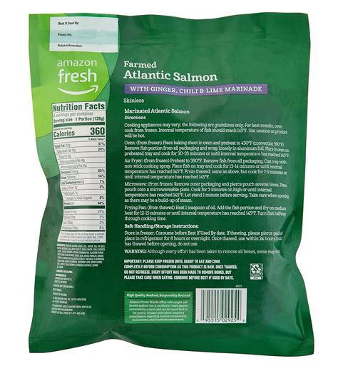 Buy Amazon Fresh Farmed Atlantic Salmon With Ginger Chili Lime