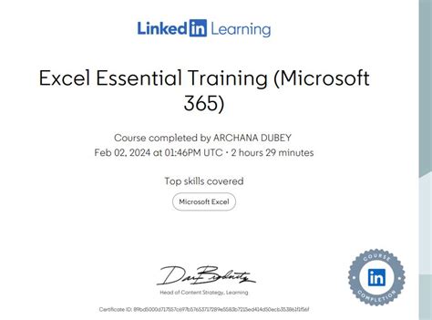 Excel Microsoft365 Linkedinlearning Professionaldevelopment