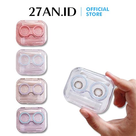Jual 27an Id Kotak Soflens Transparan H636 Tempat Soflens Premium Transparant Travel Kit