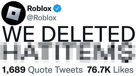 Why Did Roblox Delete This Item Youtube