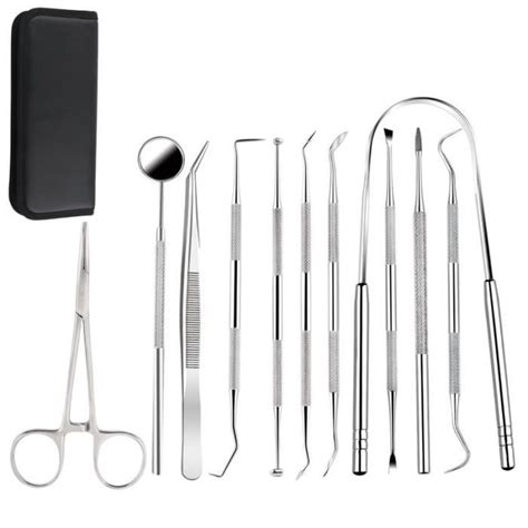 Ensemble Dinstruments Dentaires En Acier Inoxydable Inf 11 Pièces