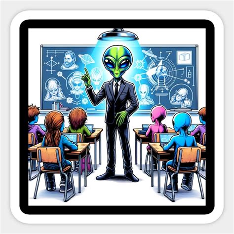Alien Agent Classroom Alien Agent Classroom Sticker Teepublic