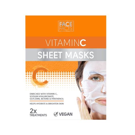 Face Facts Vitamin C Sheet Masks 2 Pcs £2 75