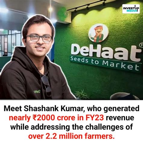How Shashank Kumar Created Dehaat Investupmedia Posted On The Topic