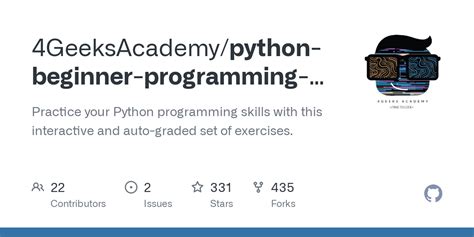 Python Beginner Programming Exercisesreadmeesmd At Master