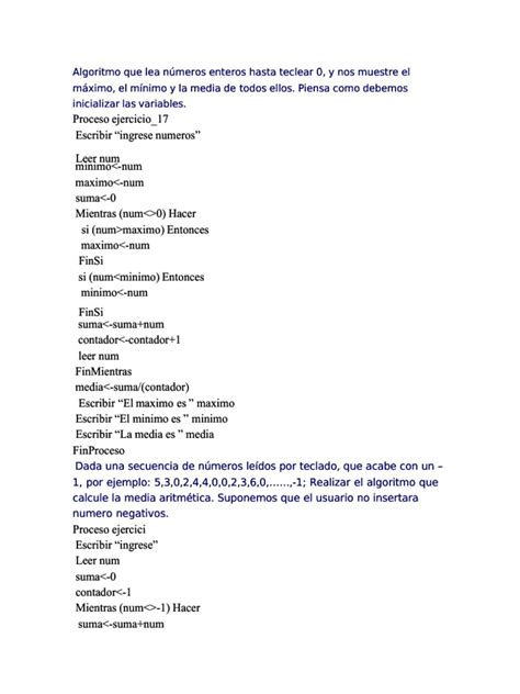 Pdf Algoritmo Que Lea Numeros Enteros Compress Pdf