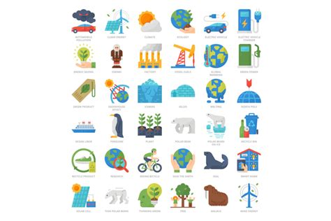 36 Global Warming Icons Set X 4 Styles Masterbundles