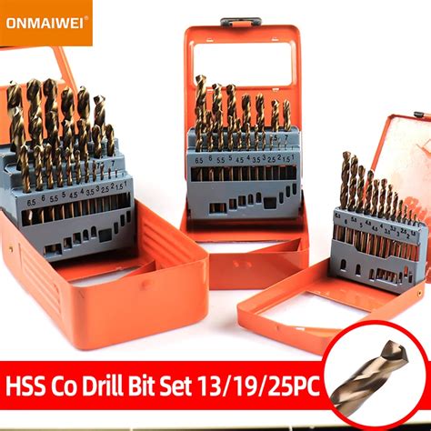 M35 Hss Co 5 Cobalt Twist Drill Bit Set Metric Straight Shank Set With