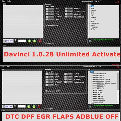 Unlimited Activate Davinci Pro Dtc Dpf Egr Flaps Adblue Off 54 Off