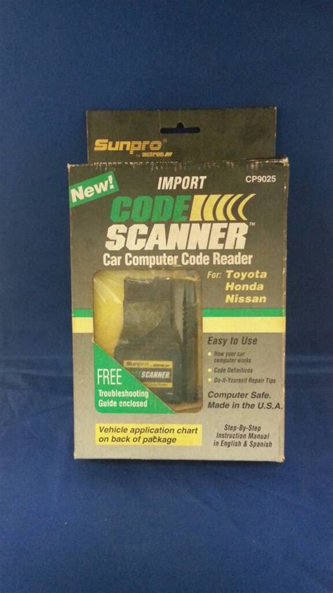 Actron Code Scanner Cp9025 For Toyota Honda® And Nissan Sherco