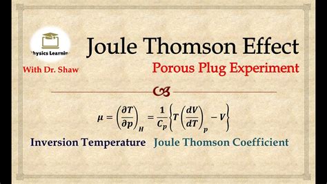 Joule Thomson Heating At Luca Waldock Blog