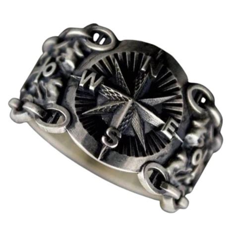 Nautical Compass Ring Sons Of Pirate