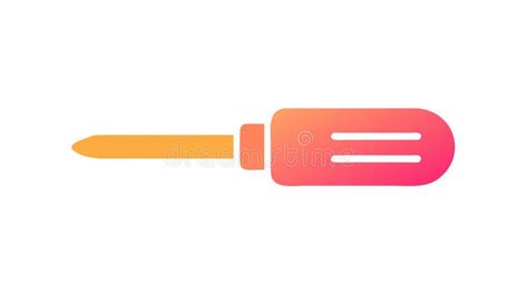 Minimalist Screwdriver Icon Vector For Essential Tool Concepts Vector