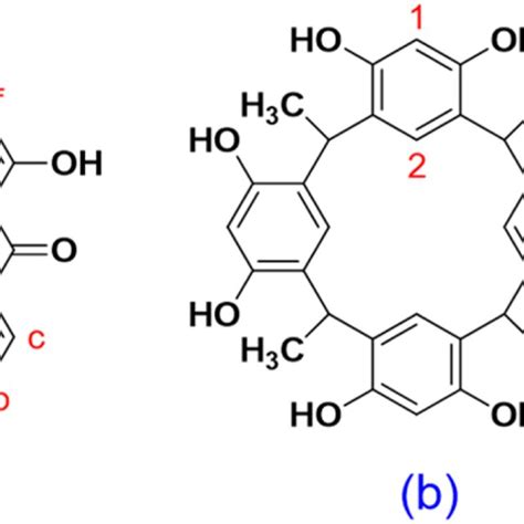 Chemical Structure Of A Oxybenzone B C Methylresorcin 4 Arene
