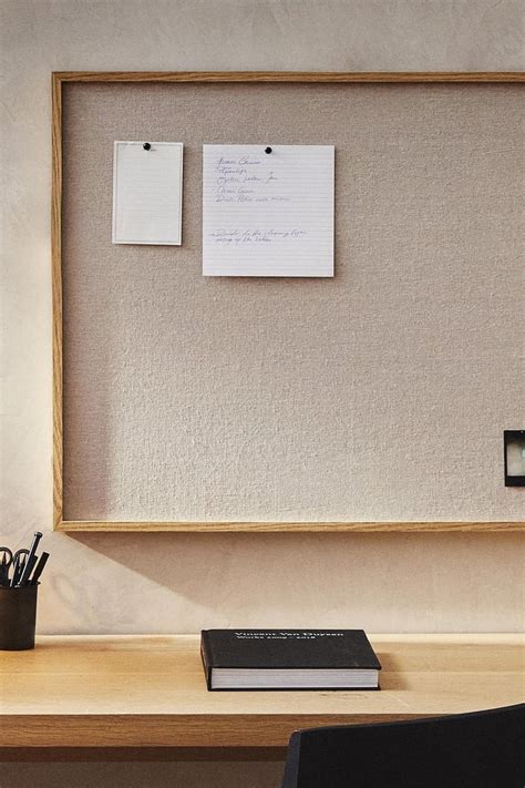 Cork Board With Linen Natural Zara United States