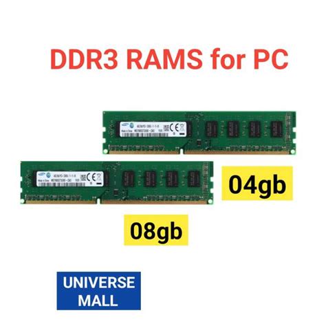 Ddr3 04gb 8gb Ram For Pc Branded Rams For Pc Mixed Brands Ram For