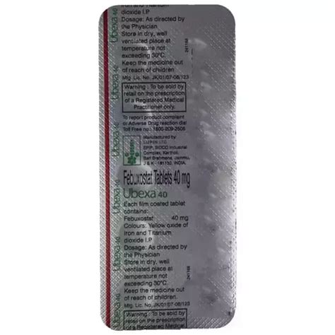 Ubexa 40 Tablet Uses Price Dosage Side Effects Substitute Buy Online