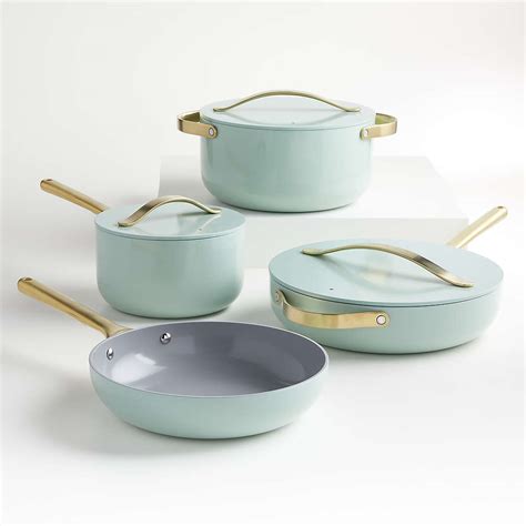 Non Stick Pots And Pans Set Best Nonstick Cookware Sets Crate And Barrel