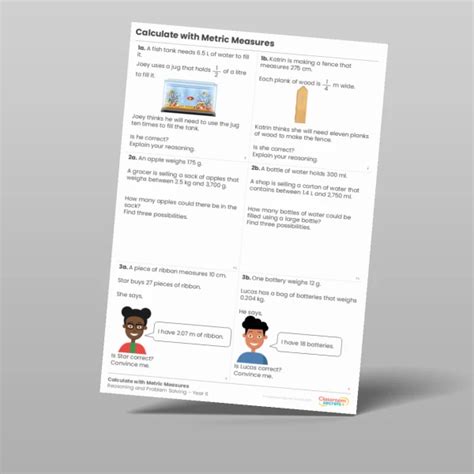 Calculate With Metric Measures Reasoning And Problem Solving Resource