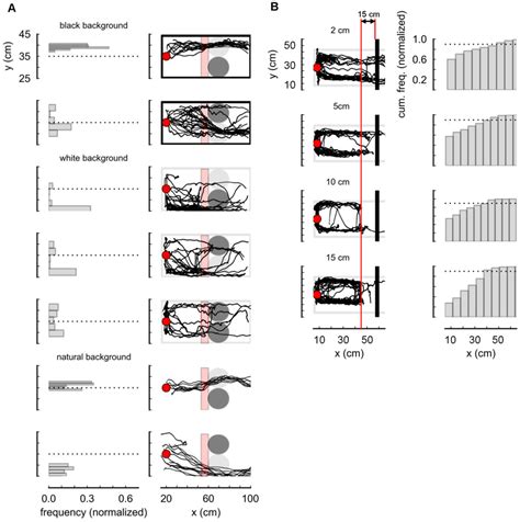 Control Of Obstacle Avoidance Behavior A The Movement Trajectories