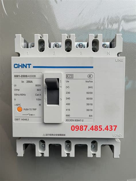 Attomat Mccb 4p 250a Nm1 250s4300 Chint Cty Tnhh TbĐ ThuẬn Phong
