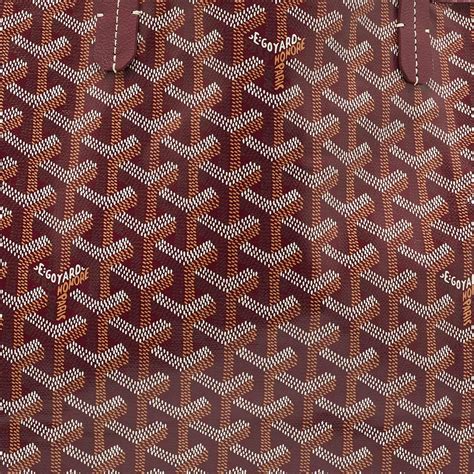 Goyard Burgundy Goyardine Coated Canvas And Leather Saint Louis Pm Tote