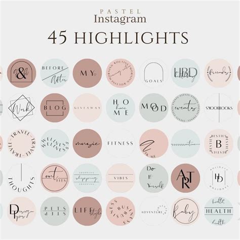 Instagram Story Highlight Covers Kit A Social Media Template By