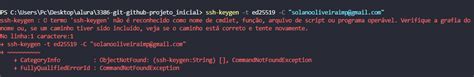Da Um Erro Para Publicar O Repositório E Quando Vou Gerar Uma Nova Chave Ssh Da Erro Git E