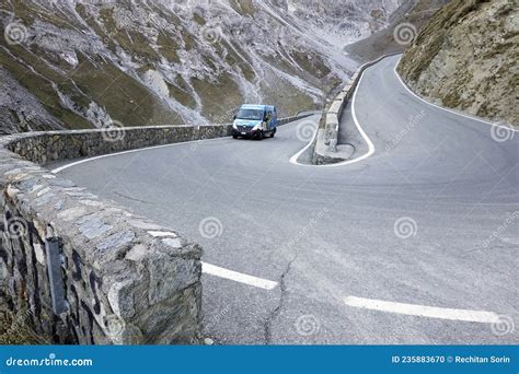 Stelvio Pass Serpentine Editorial Photo 64784651