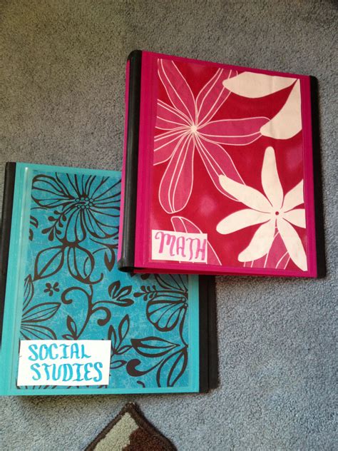 Personalized School Binders With Old Hawaiian Fabric Book Art School