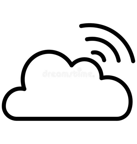cloud computing isolated vector icon which can easily modify or edit