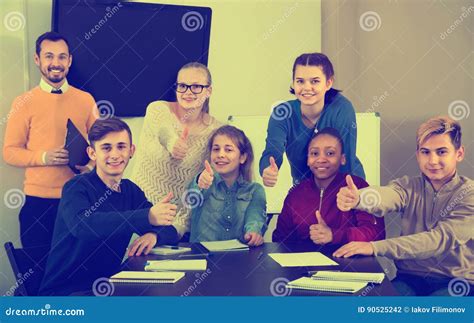 Classmates Displaying Their Enjoyment Of School Studies Animated Stock