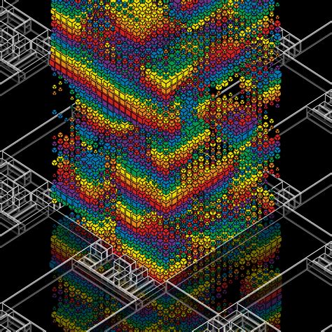 Rainbow Cubes R Generative