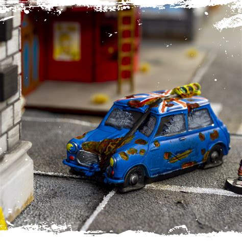 3d Printable Wrecked Car 01 By Bad Roll Games