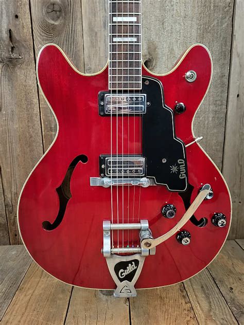 Guild Starfire V Cherry Red Reverb