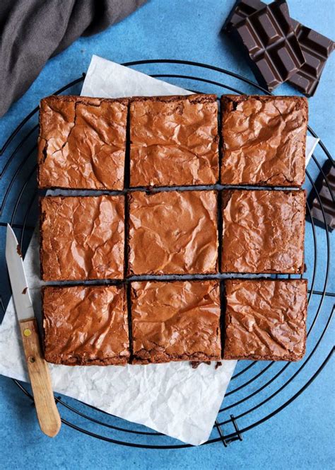 Perfect Shiny Crust Fudge Brownies With Video Scientifically Sweet