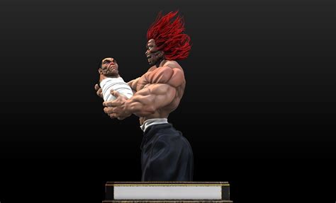 👾 Yujiro Hanma And Retsu Kaioh Baki Anime Fight Diorama Stl 3d