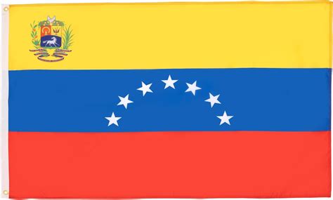 Az Flag Venezuela Old 7 Stars With Arms Flag 3x5 Ft