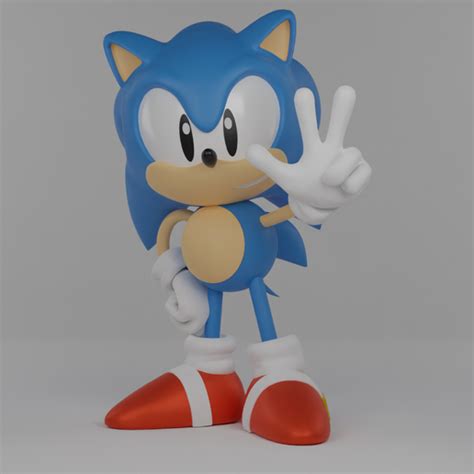🦸 Classic Sonic・ 3d File For ・cults
