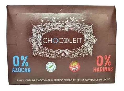 Chocoleit Alfajores X12 Sin Tacc Sin Azúcar Sin Harina Mercadolibre