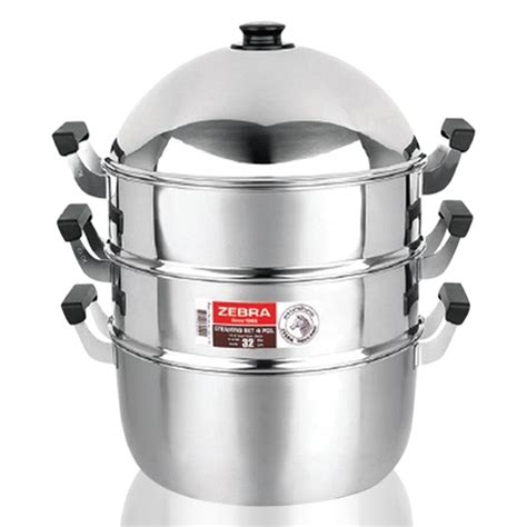 32cm 4pcs Steamer Set Zebra Malaysia