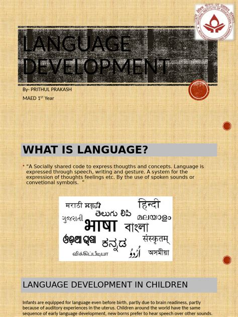 Language Development Pdf Communication Language Development